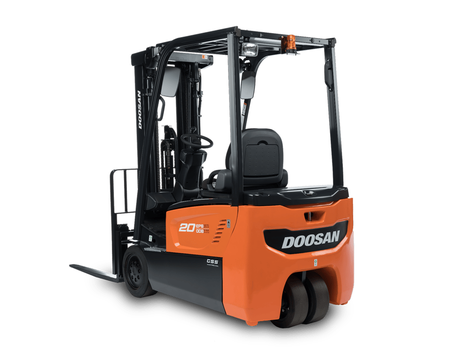 Product Review: Doosan Electric 3-Wheel Forklift Product Review: Doosan Electric 3-Wheel Forklift